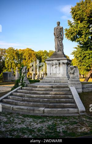 weeping figure statue at Kerepesi Cemetery Fiume Road National ...