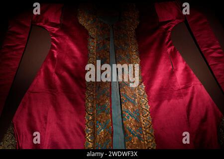 ISTANBUL - TURKEY - JANUARY 5 2024 - Cerimonial Kaftan at the imperial ...