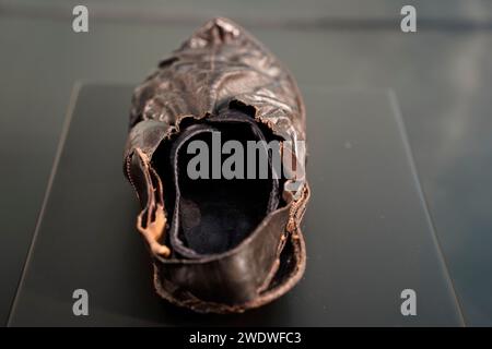 ISTANBUL - TURKEY - JANUARY 5 2024 - Sandal of Prophet Muhammad in the ...