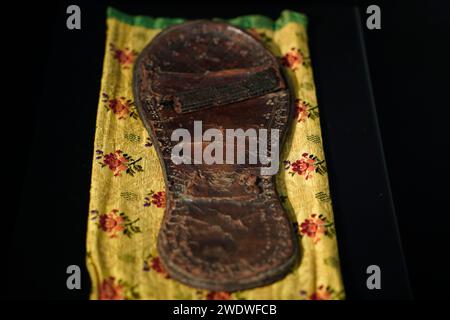 ISTANBUL - TURKEY - JANUARY 5 2024 - Sandal of Prophet Muhammad in the ...