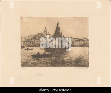 Ships on the water in Constantinople; Constantinople, fantasy Stock ...