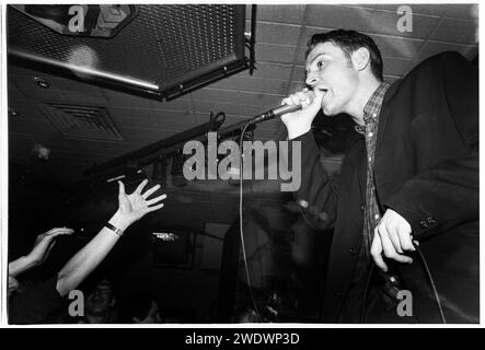 A young Martin Rossiter of the band Gene playing at Glamorgan ...