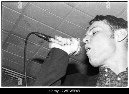 A young Martin Rossiter of the band Gene playing at Glamorgan ...