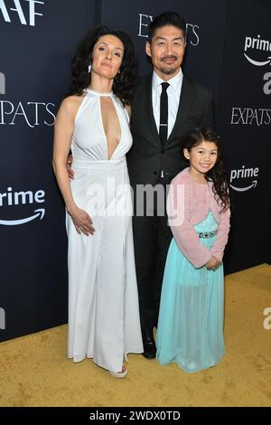 Brian Tee, wife Mirelly Taylor, daughter Madelyn Skyler at The Red Nose ...