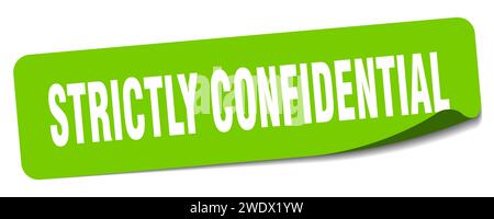 strictly confidential sticker. strictly confidential rectangular label ...