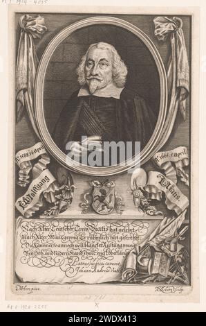 PortraT van Wolffgang Viatis, Cornelis Nicolaus Schurtz, after Johann ...