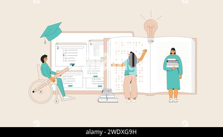 Inclusive education. Welcoming environment for students. Young people ...