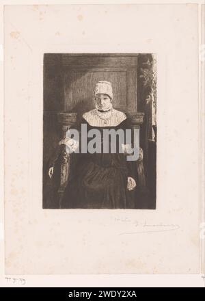 Portrait of an unknown lady, sitting at the window, Frans Lauwers ...