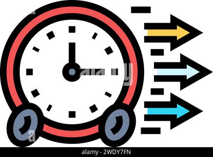timeboxing time management color icon vector. timeboxing time ...