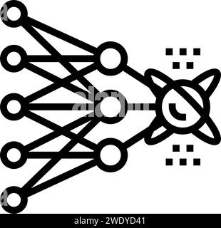 algorithm quantum technology line icon vector illustration Stock Vector ...
