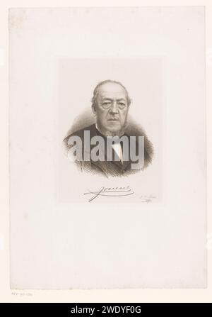 Portrait of an unknown man, possibly Jos Claes, print maker: Jean ...