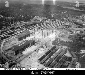 Aerial Photograph of the Marine Barracks in Quantico, Virginia Stock ...
