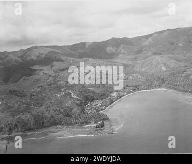 Aerial view of Umatac, Guam on July 22, 1944 Stock Photo - Alamy