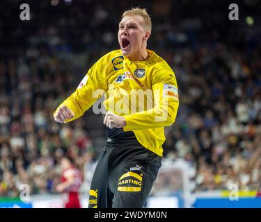 Koeln, Deutschland. 22nd Jan, 2024. Johannes Golla (Deutschland, #04 ...