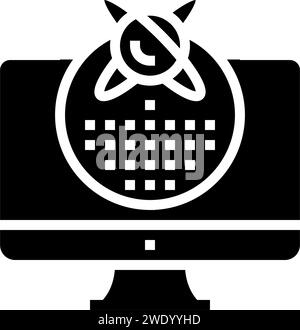 dot technology quantum glyph icon vector illustration Stock Vector ...
