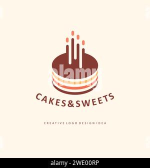 Simple cake logo Stock Vector Image & Art - Alamy
