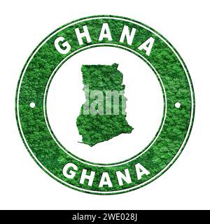 Map of Ghana, Postal Passport Stamp, Travel Stamp, Clipping path Stock ...