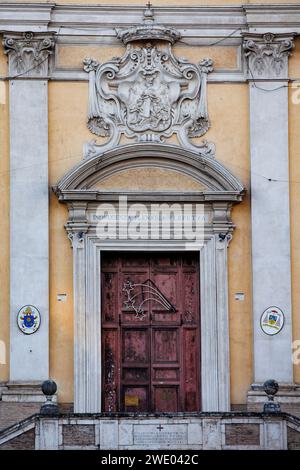 Majestic frontage of Santa Maria delle Grazie alle Fornaci, Rome: A ...