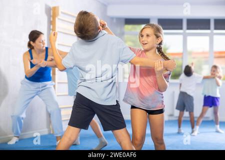 perfecting their head punch Stock Photo - Alamy
