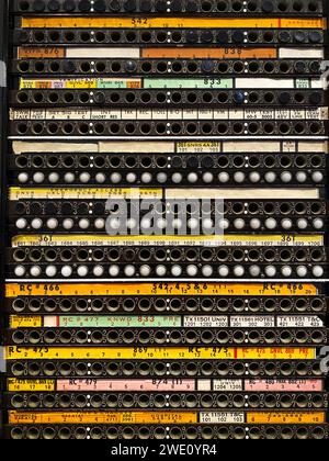 Vintage telephone switchboard Stock Photo - Alamy