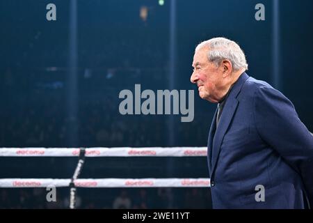 Boxing promoter Bob Arum is seen during the weigh-in for the world ...