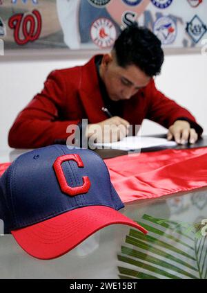 Dominican Republic. 5th Jan, 2024. Young Venezuelan baseball player ...