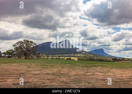 The view of Mount Sturgeon and Mount Abrupt at the view point just ...