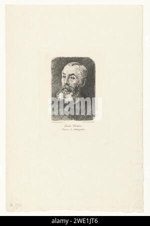 Portrait of Artist and Lithographer Emile Vernier; Emile Vernier ...