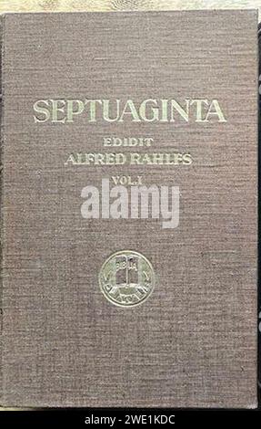 Alfred Rahlfs' edition of the Septuagint, 2 vol., 1935 (3 Stock Photo ...
