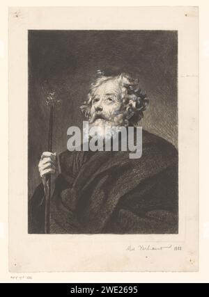 Saint Joseph with Staf, Piet Verhaert, After Peter Paul Rubens, 1888 ...