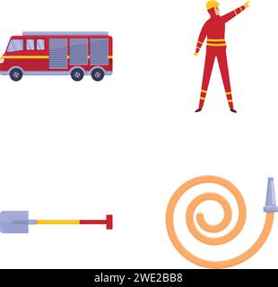 headgear firefighter helmet cartoon vector illustration Stock Vector ...