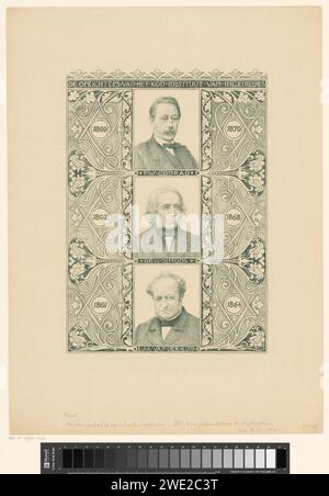 Portraits of Frederik Willem Conrad, Gerrit Simons and Leopoldus ...