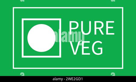 vegetarian sign, Veg logo, Veg symbol, Green color veg sign, Non ...