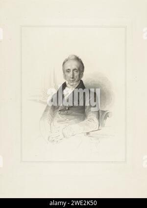 Portrait of Jacob Mendes de Leon, member of the Amsterdam city council ...