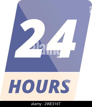 Open hours board icon cartoon vector. Sign open mall. Window board ...
