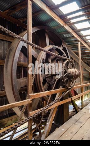 The Drake Well Museum and Parkin the scenic Oil Creek Valley, USA Stock ...