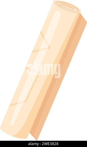 Architect paper roll icon cartoon vector. Construction equipment ...