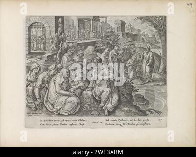 Conversion of Paulus, 1643 print On the way to Damascus, Saulus is hit ...