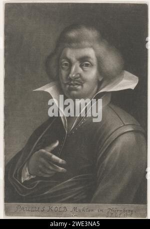 Portrait of the painter Paul Kolb Stock Photo - Alamy