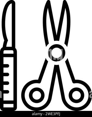 Surgical instruments silhouette, Surgical forceps silhouette, Surgeon ...