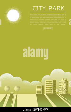 Natural park urban landscape Stock Vector Image & Art - Alamy