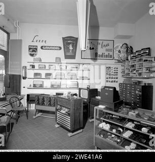 Television in the 1950s. A Luxor television set that was available for ...
