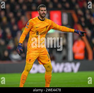 Alisson Becker of Liverpool - AFC Bournemouth v Liverpool, Premier ...