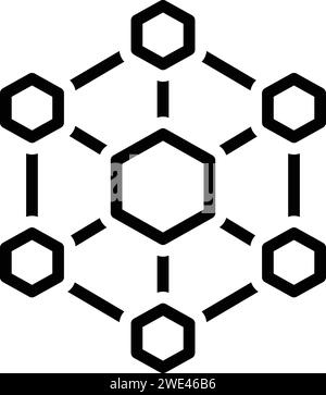 Icon for hexagonal interconnections,interconnectivity Stock Vector ...