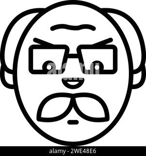 Icon for gaffer, angry Stock Vector Image & Art - Alamy