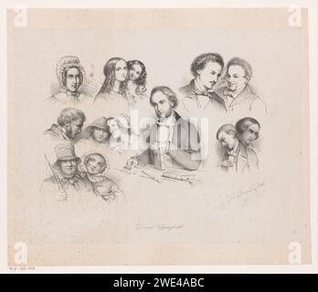 A portrait of Charles Dickens from around 1840, showcasing the famous ...