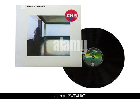Dire Straits self-titled debut album vinyl record album LP cover isolated on white background ...