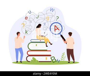 Dyslexia, learning, reading text and understanding problem, dyslexic ...