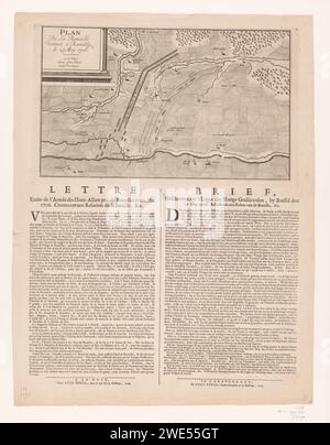 Battle of Ramillies, 1706, Anonymous, 1706 print Map of the Battle of ...