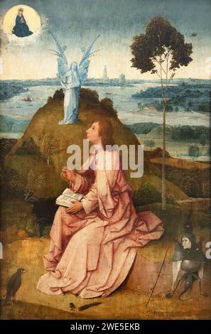 St. John the Evangelist on Patmos by Hieronymous Bosch, c. 1489 Stock ...